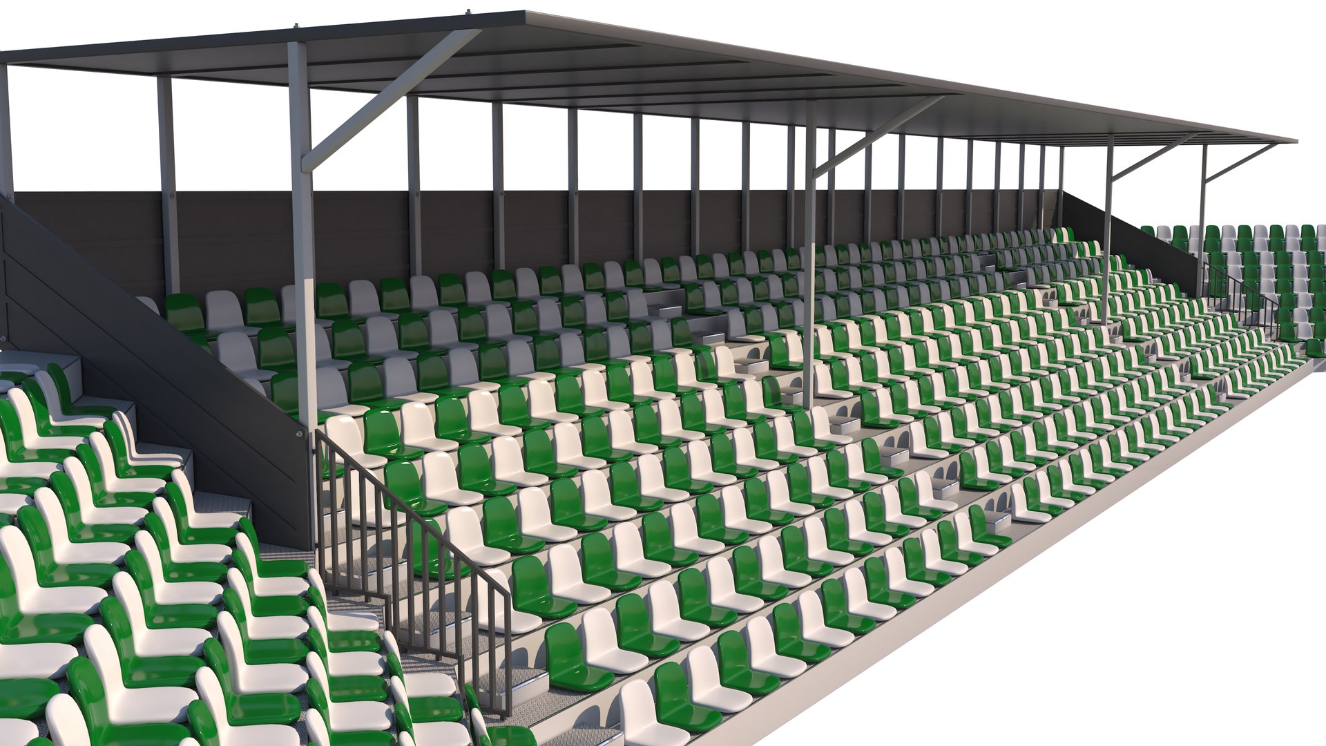 3D Stadium Seating Tribune - TurboSquid 2272204