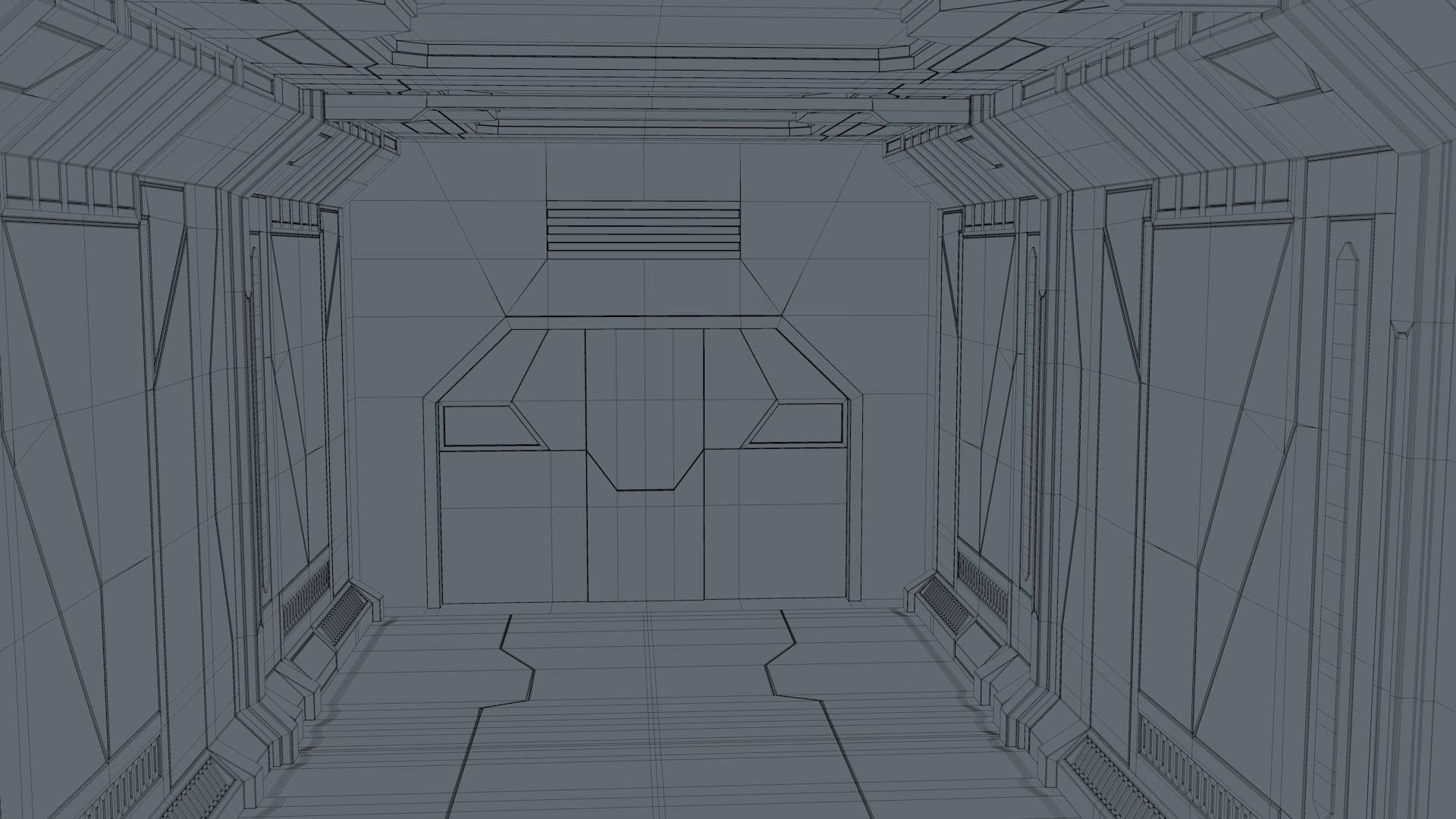 Sci Fi Corridor 3D Model - TurboSquid 2373391