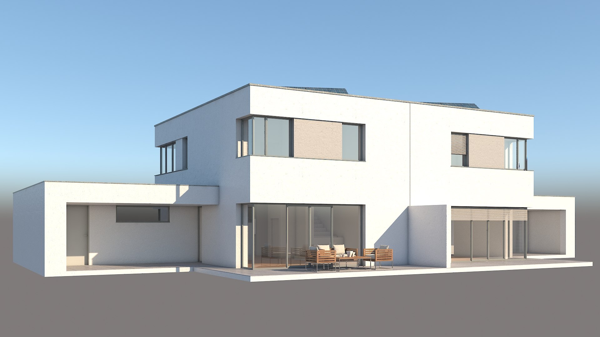 Contemporary House Model - TurboSquid 1476616