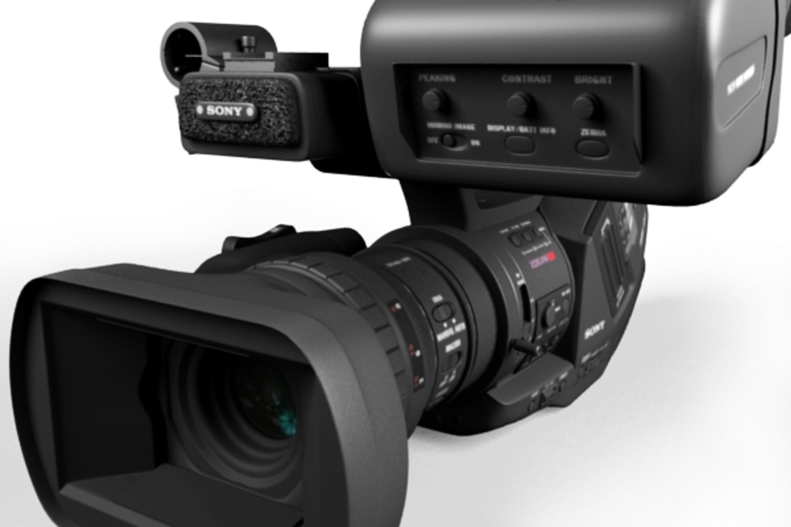 3d Model Sony Ex3 Camera