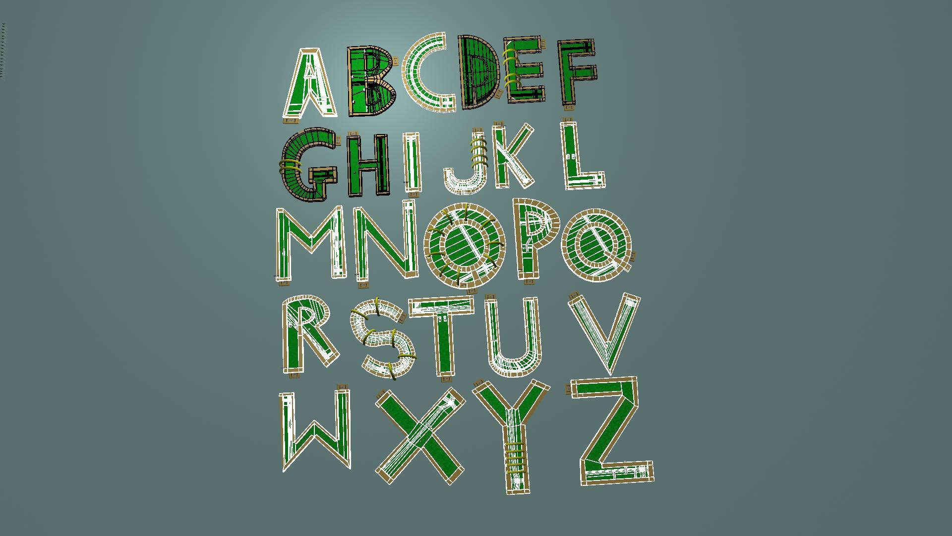 Mini Golf Alphabet Course 3d Ma