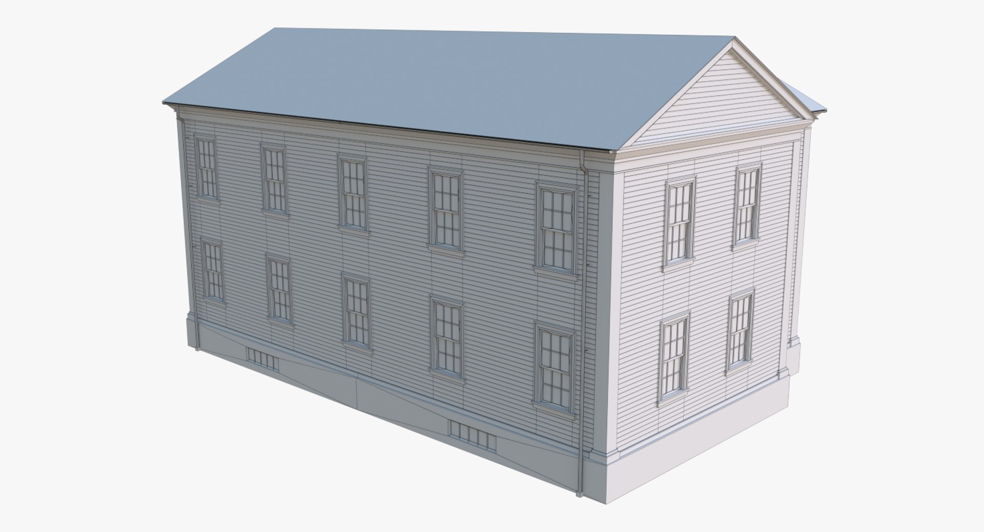 Colonial House 8 3D Model - TurboSquid 1191840