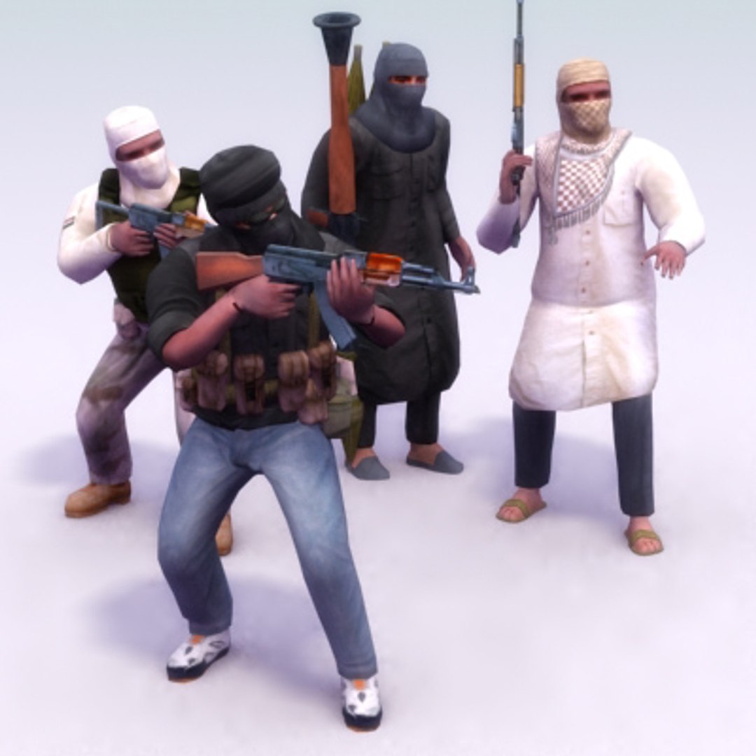 3d model rigged terrorist