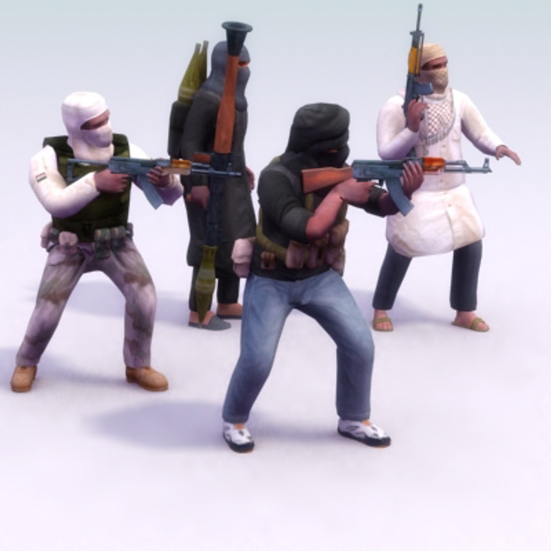 3d model rigged terrorist