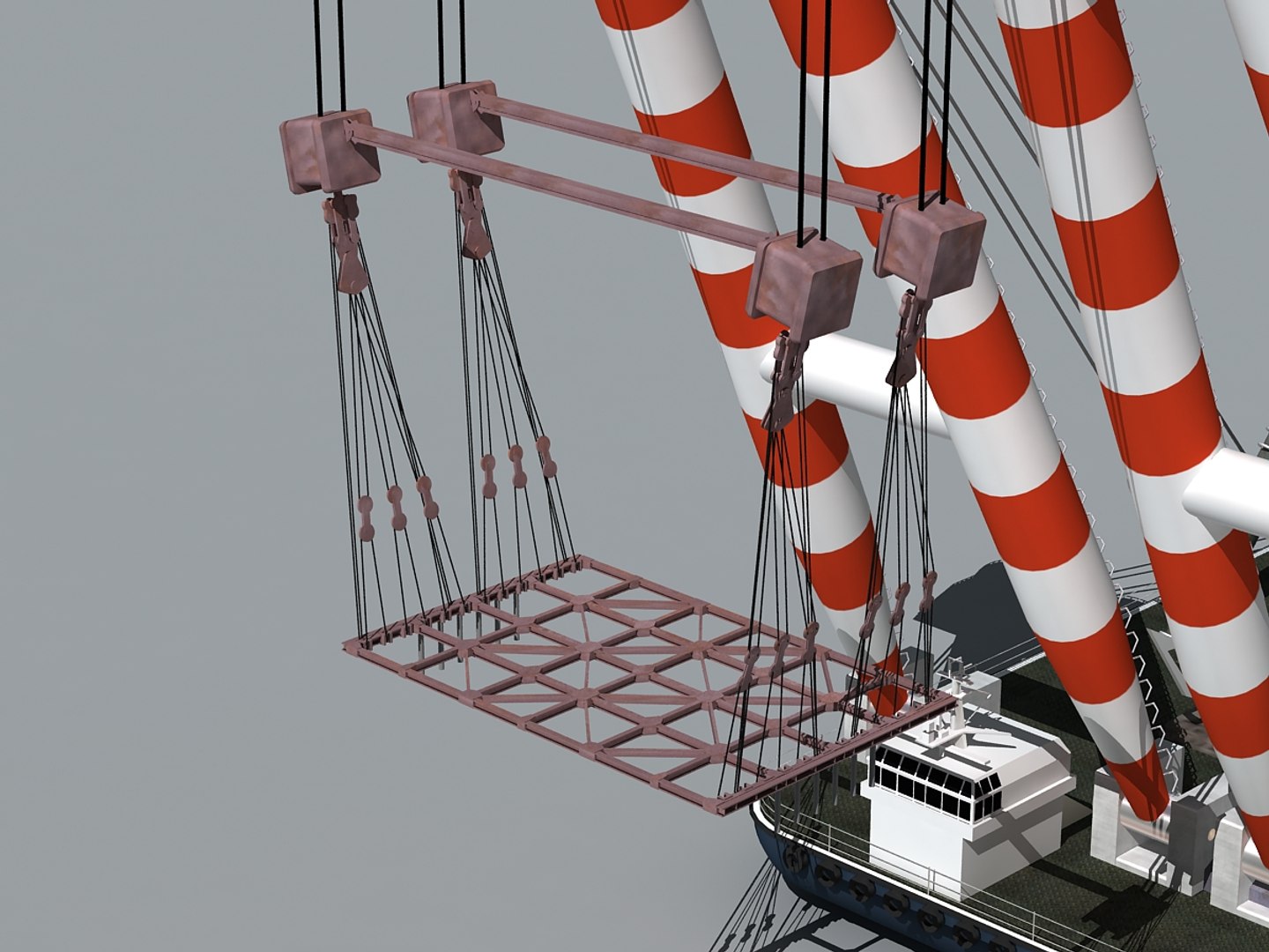Floating Crane 3D Model - TurboSquid 1479465