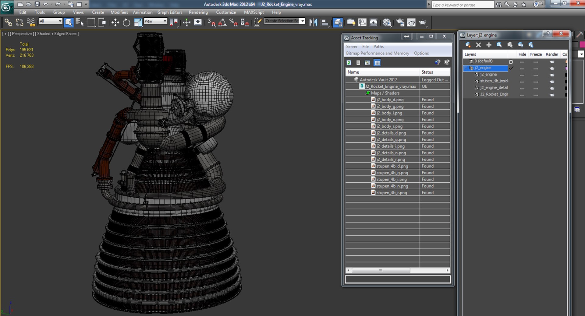 3D model j2 rocket engine - TurboSquid 1318194