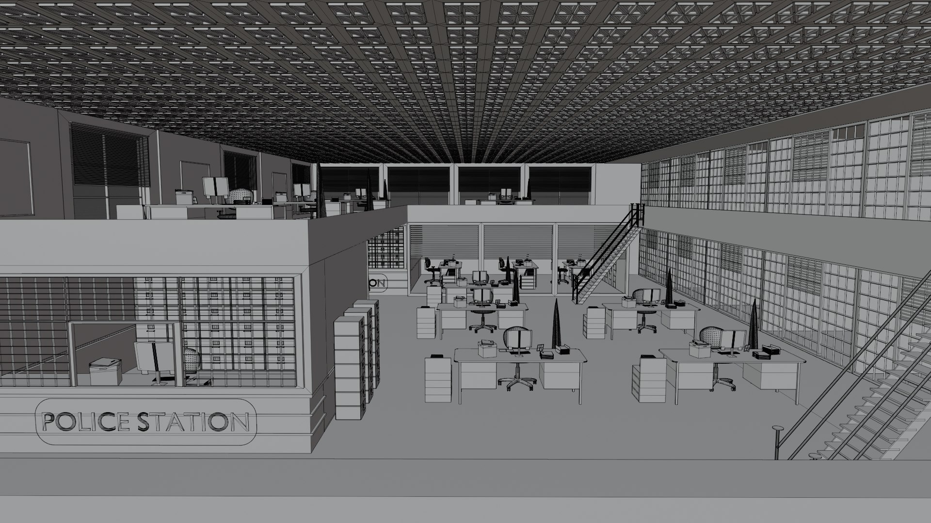 Police Station 3D Model - TurboSquid 2158088