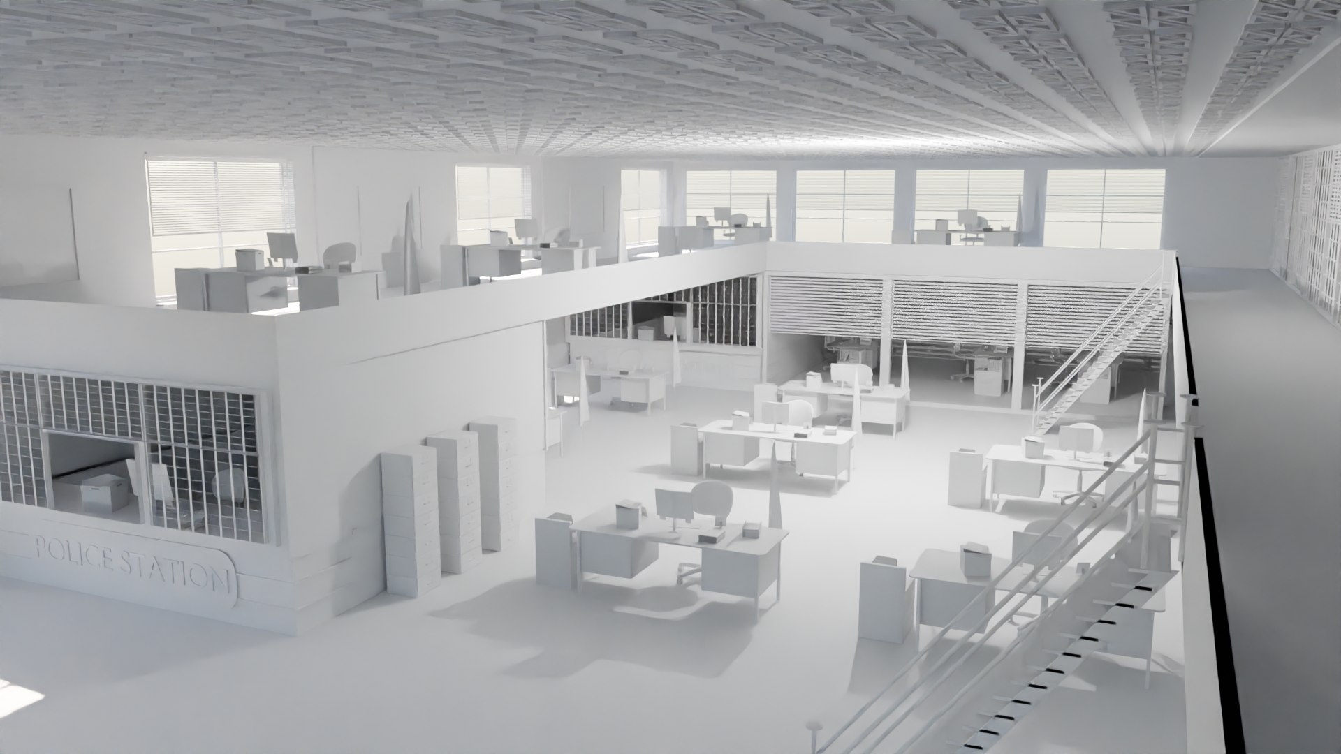 Police Station 3D Model - TurboSquid 2158088