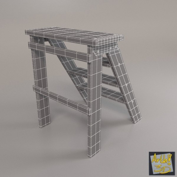 3D model ladder steps - TurboSquid 1337937