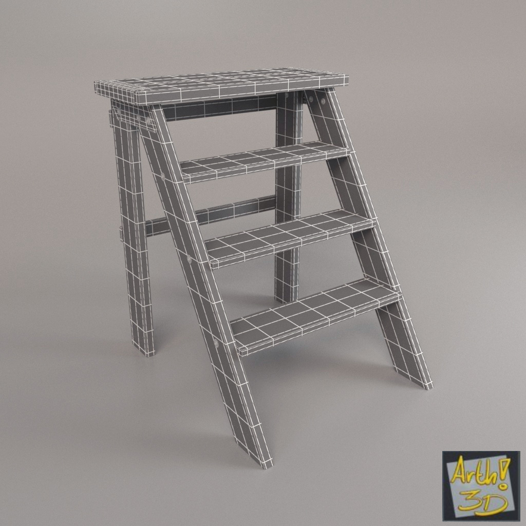 3D model ladder steps - TurboSquid 1337937