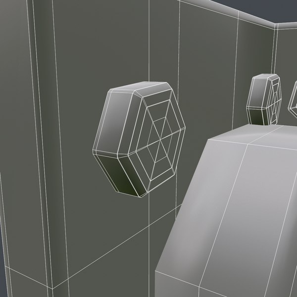 3d model metal wall element