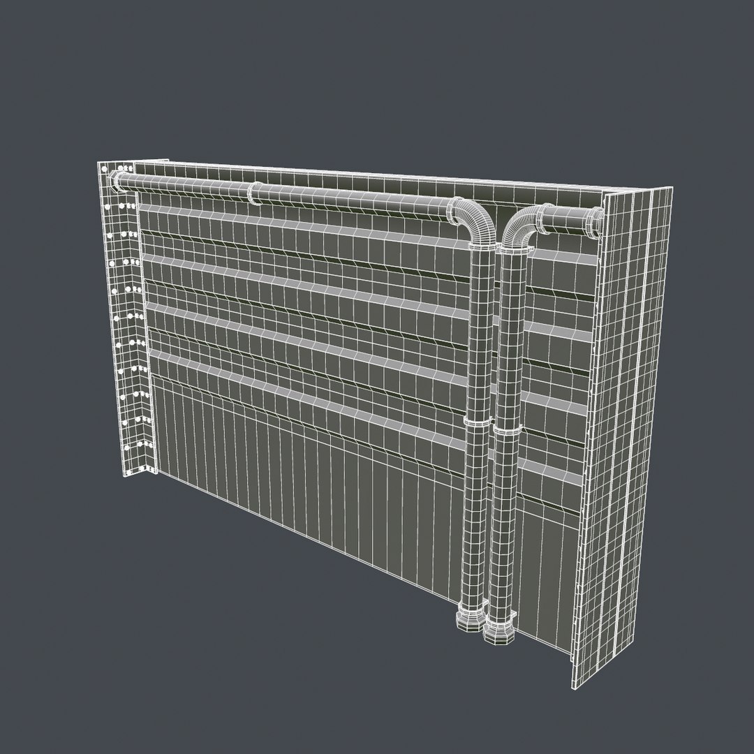 3d Model Metal Wall Element