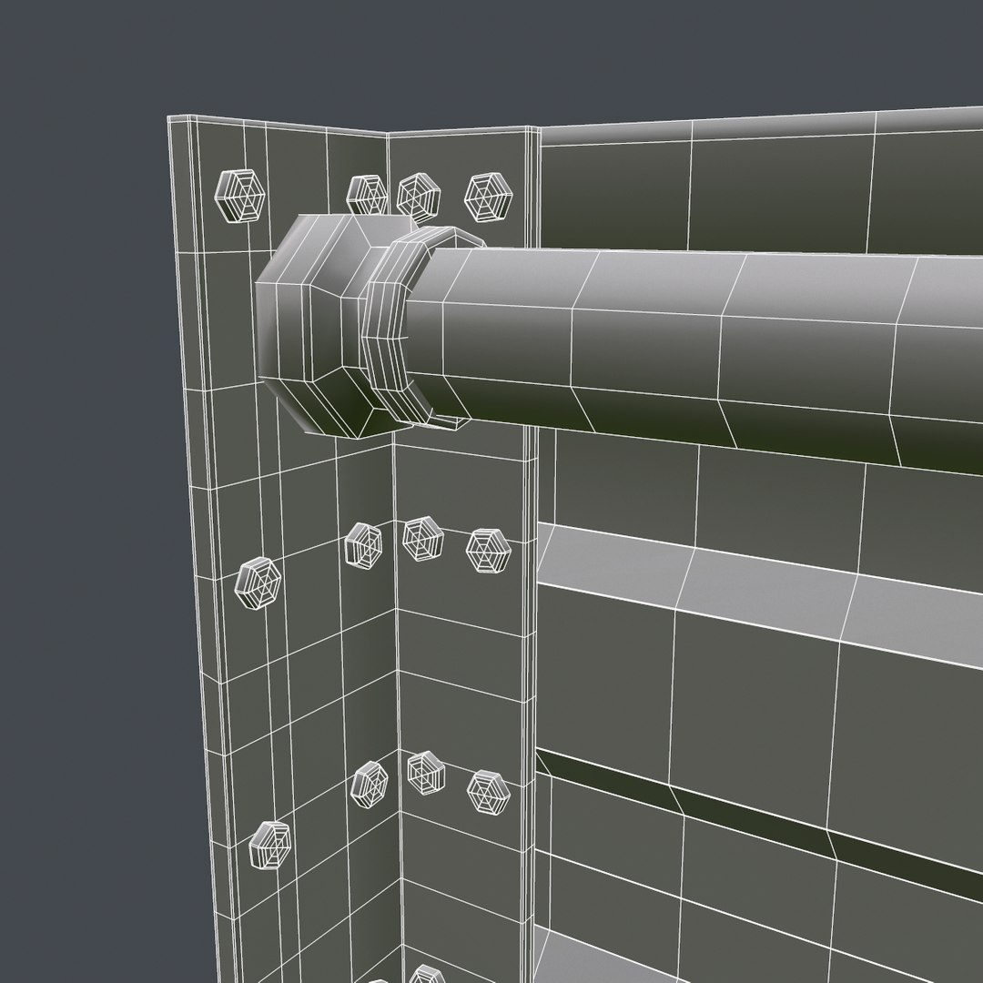 3d Model Metal Wall Element