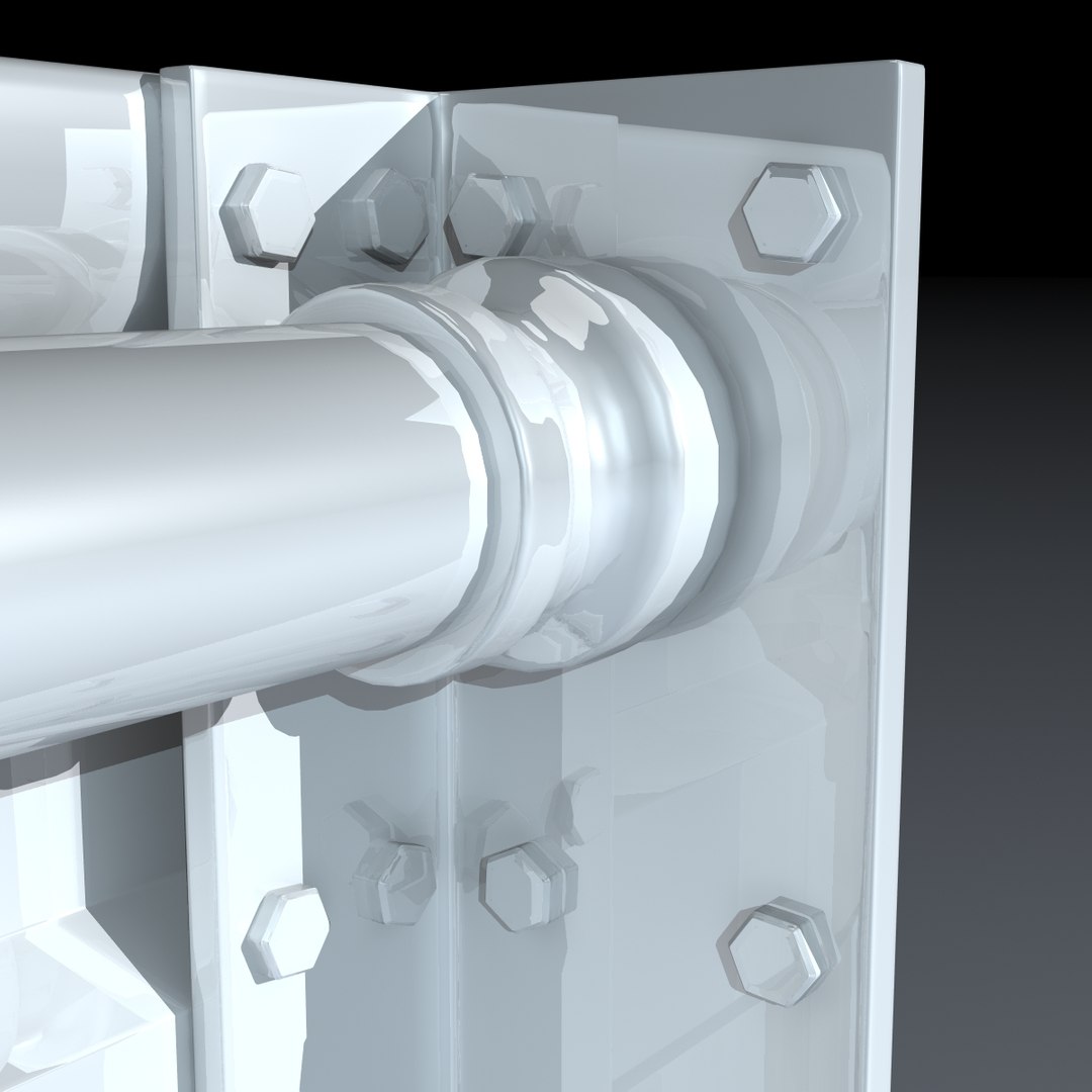 3d Model Metal Wall Element