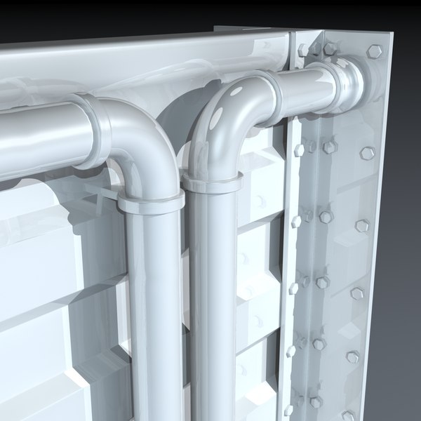 3d model metal wall element