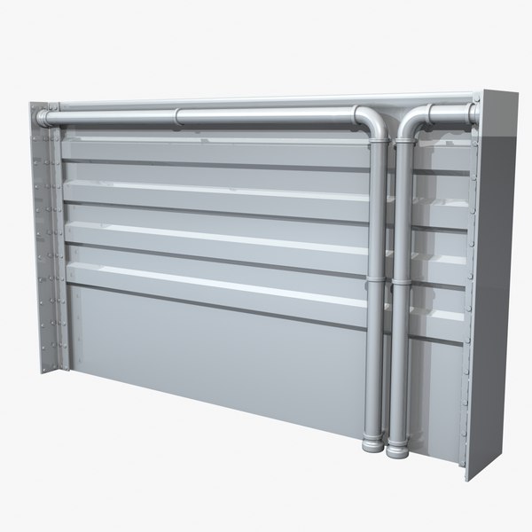 3d model metal wall element