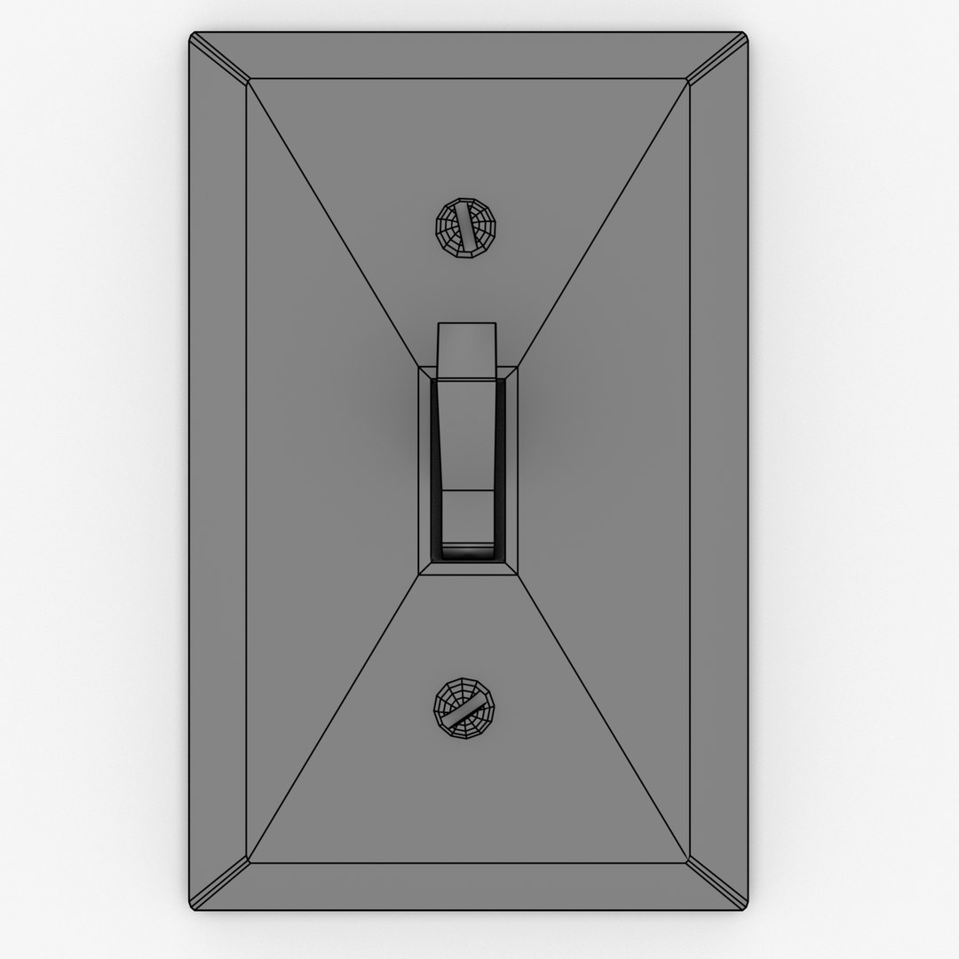 3D Ornate Light Switch Model - TurboSquid 1227107