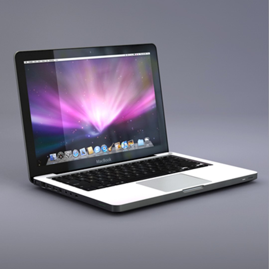 3d Apple Unibody Macbook Laptop Computer