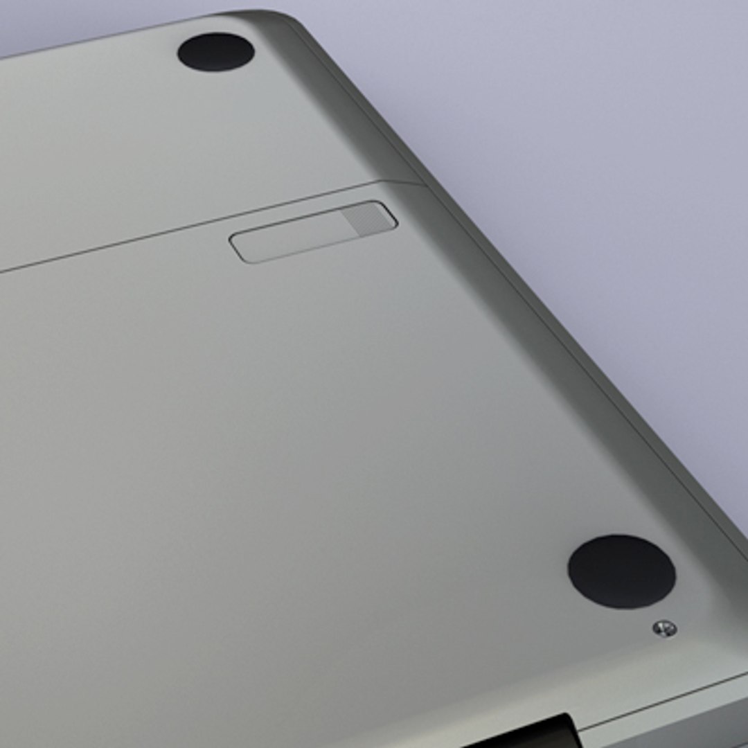 3d Apple Unibody Macbook Laptop Computer