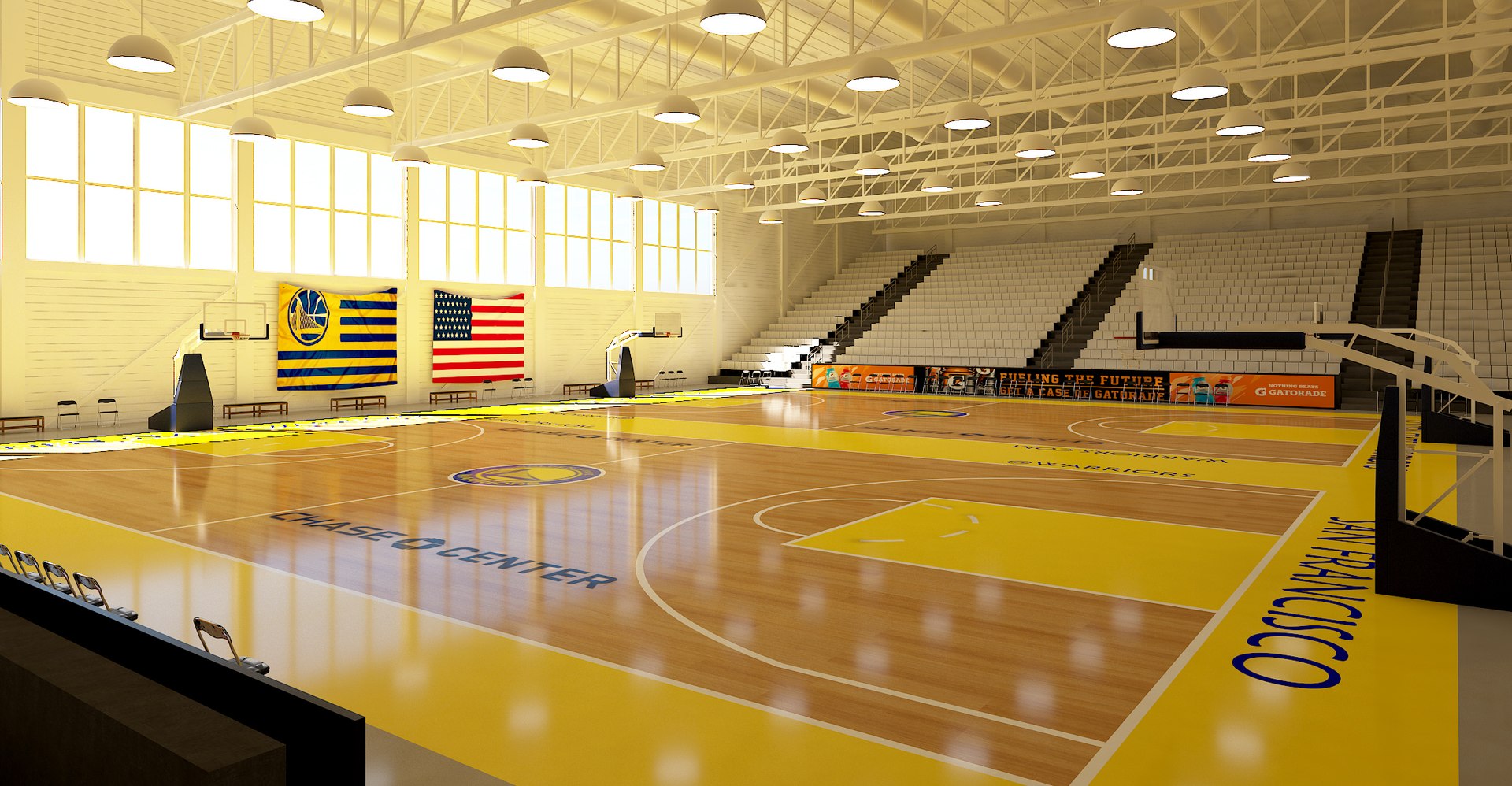 3D Basketball Training Court Model - TurboSquid 1717710
