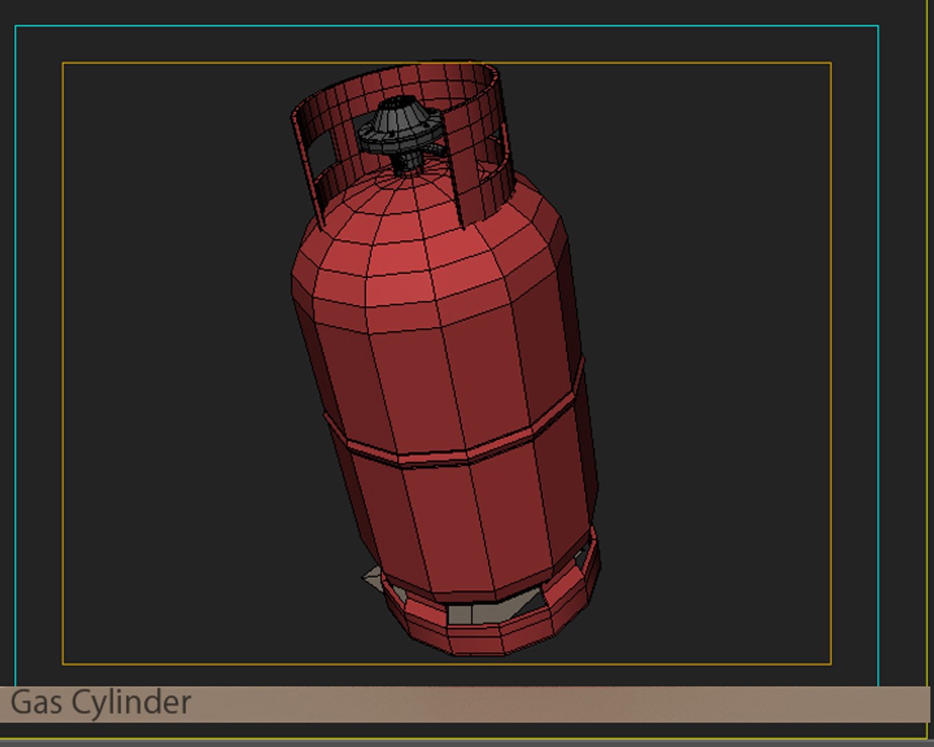 Gas Cylinder 3d Model