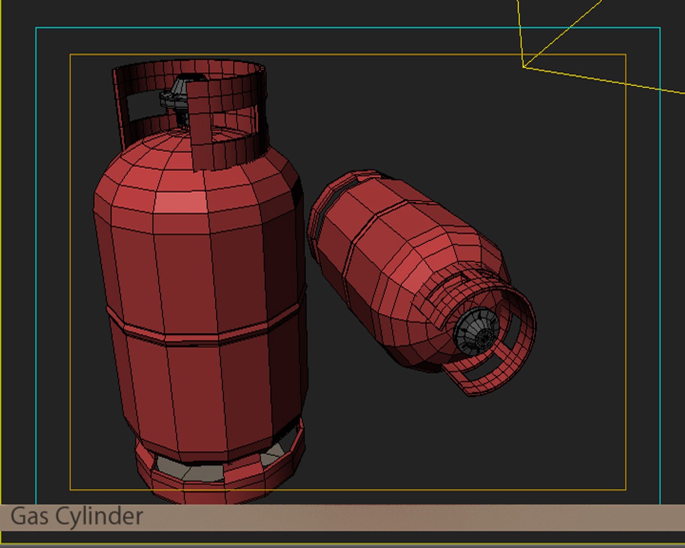Gas Cylinder 3d Model