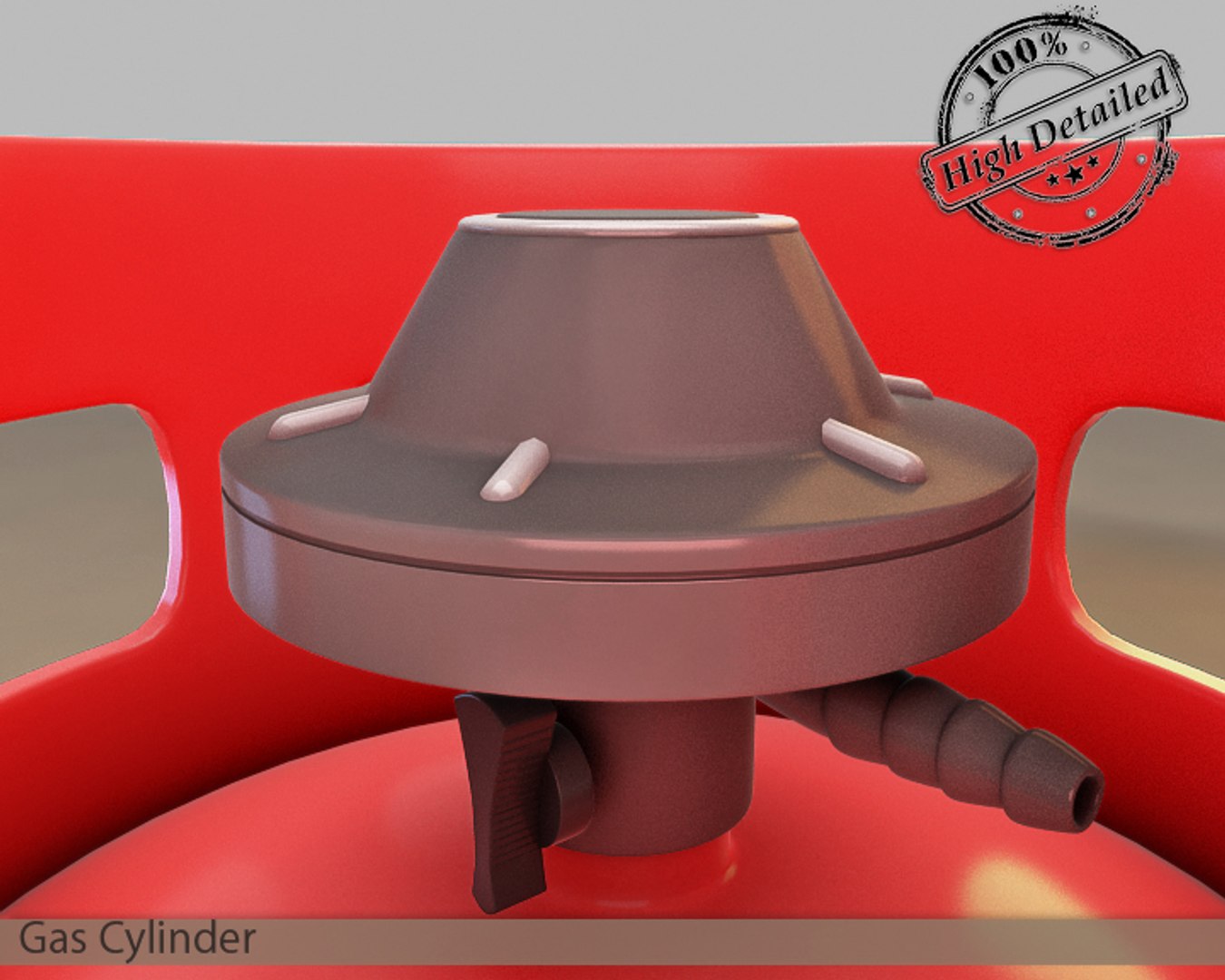 Gas Cylinder 3d Model