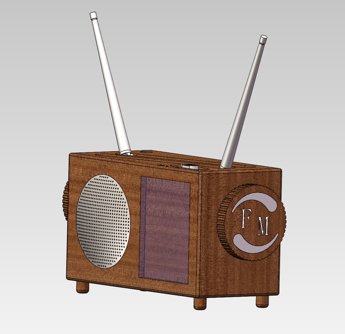 Radio Retro Antennas 3D Model - TurboSquid 1383550