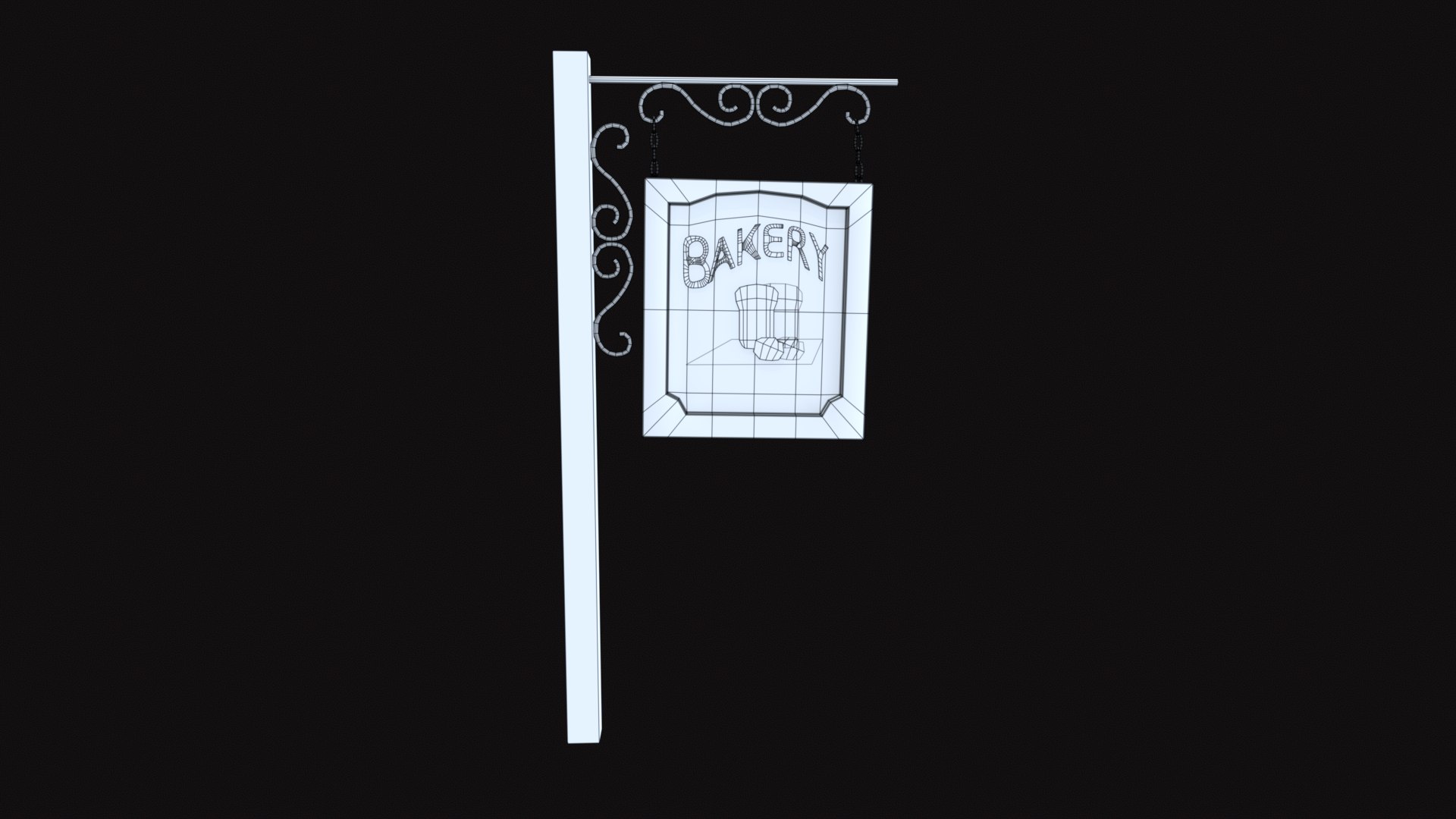 Medieval Sign Board Model - TurboSquid 2321074