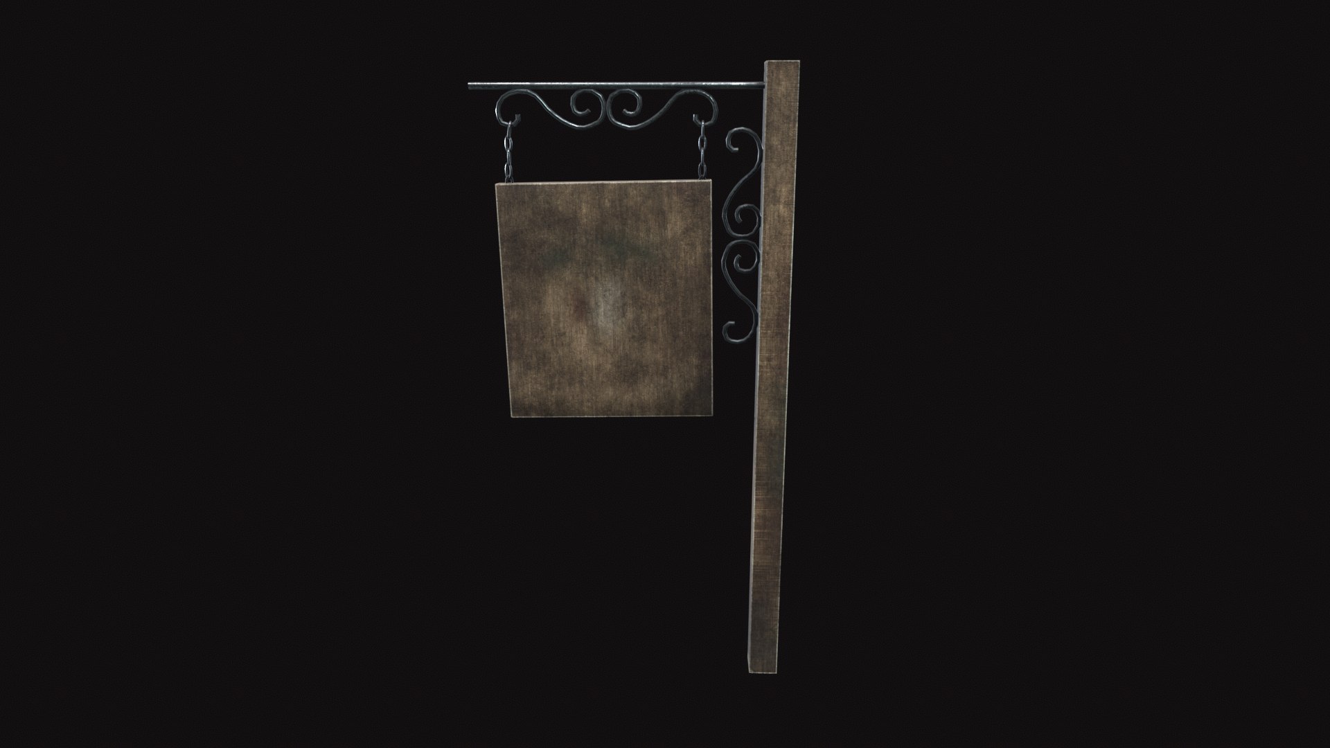 Medieval Sign Board Model - TurboSquid 2321074