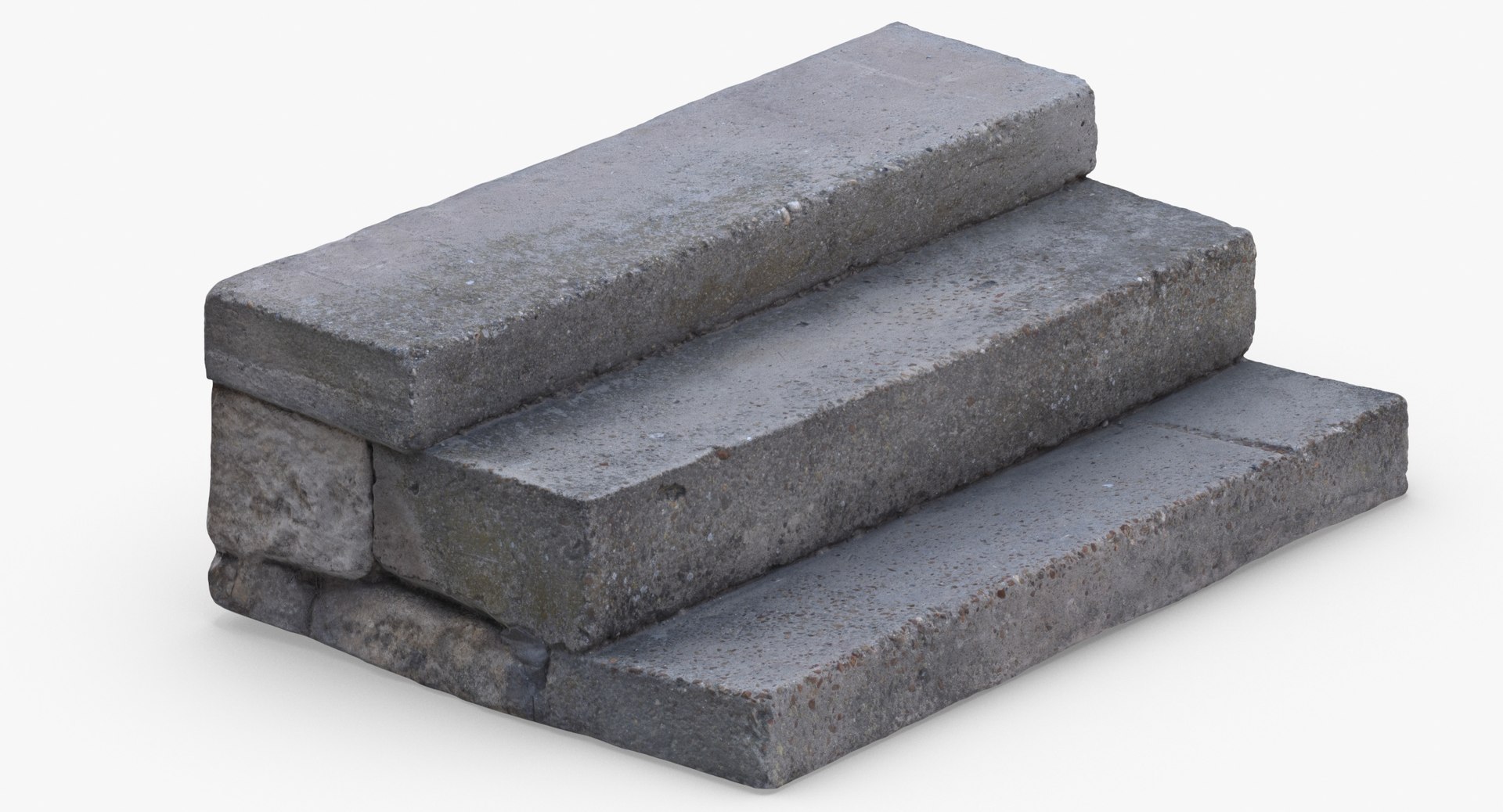 3D Model Stone Concrete Steps 01 - TurboSquid 1501723