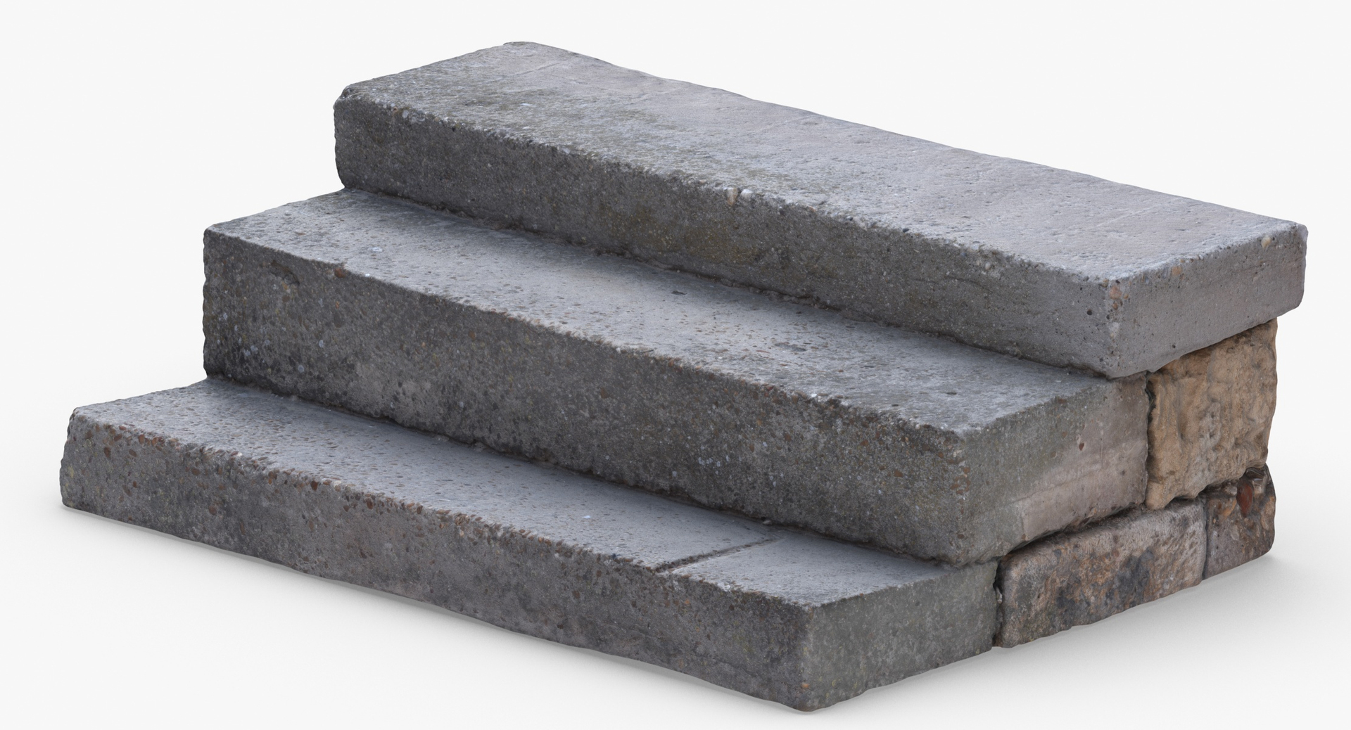 3D Model Stone Concrete Steps 01 - TurboSquid 1501723