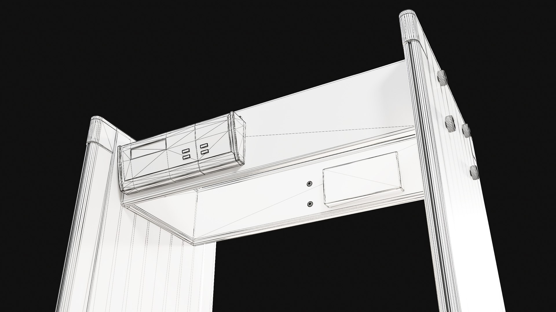 3D Model Security Metal Detector - PBR Game Ready - TurboSquid 2135051