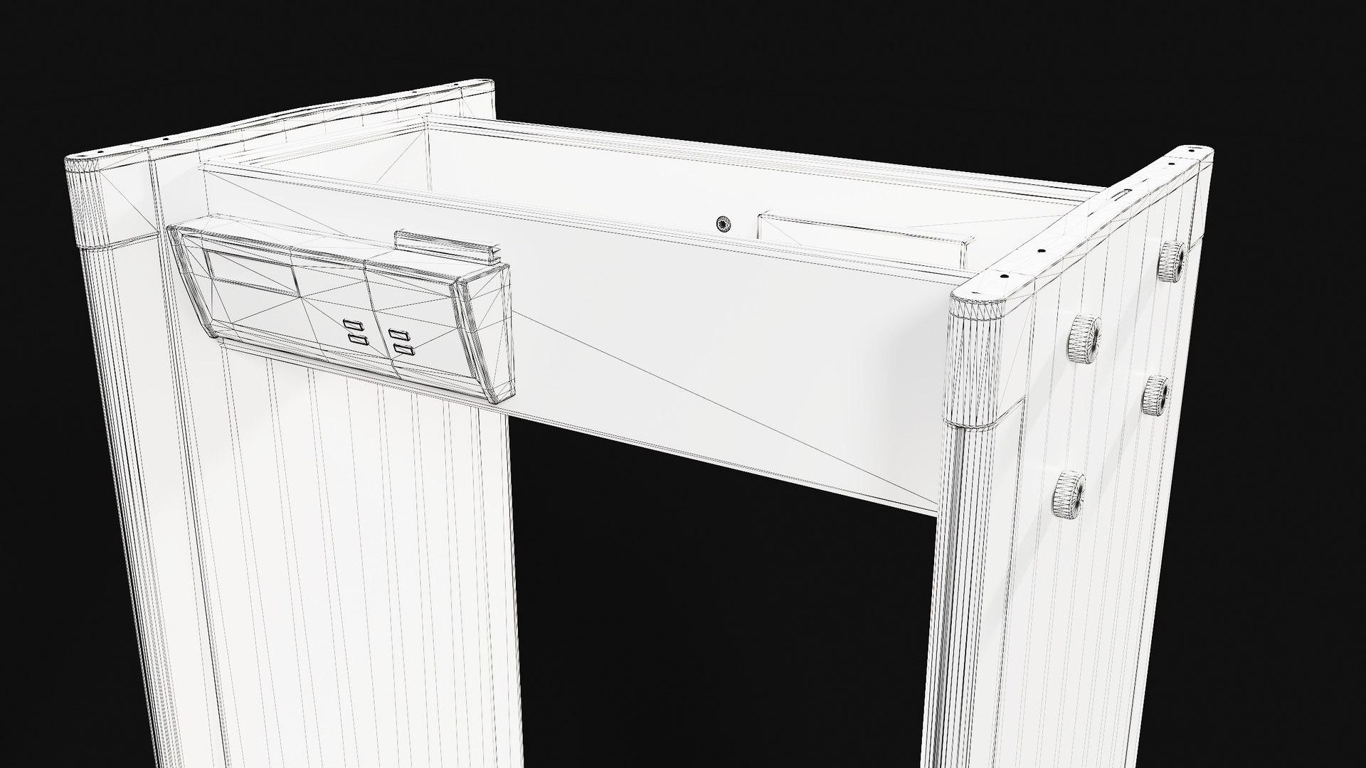 3D Model Security Metal Detector - PBR Game Ready - TurboSquid 2135051