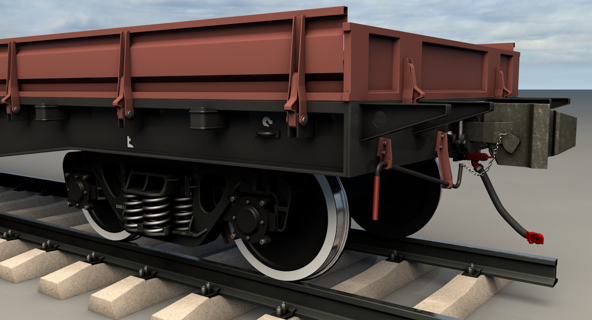 Flat Car 3D Model - TurboSquid 1384517