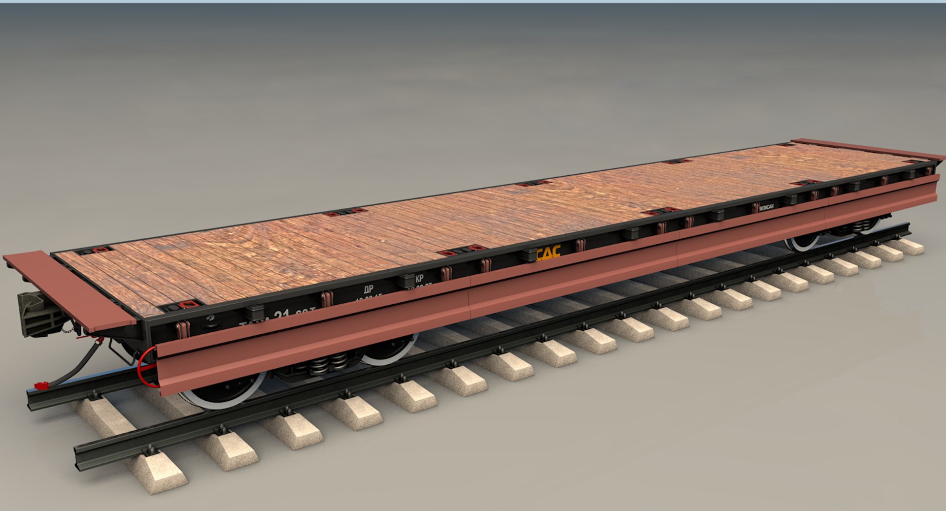 Flat Car 3D Model - TurboSquid 1384517