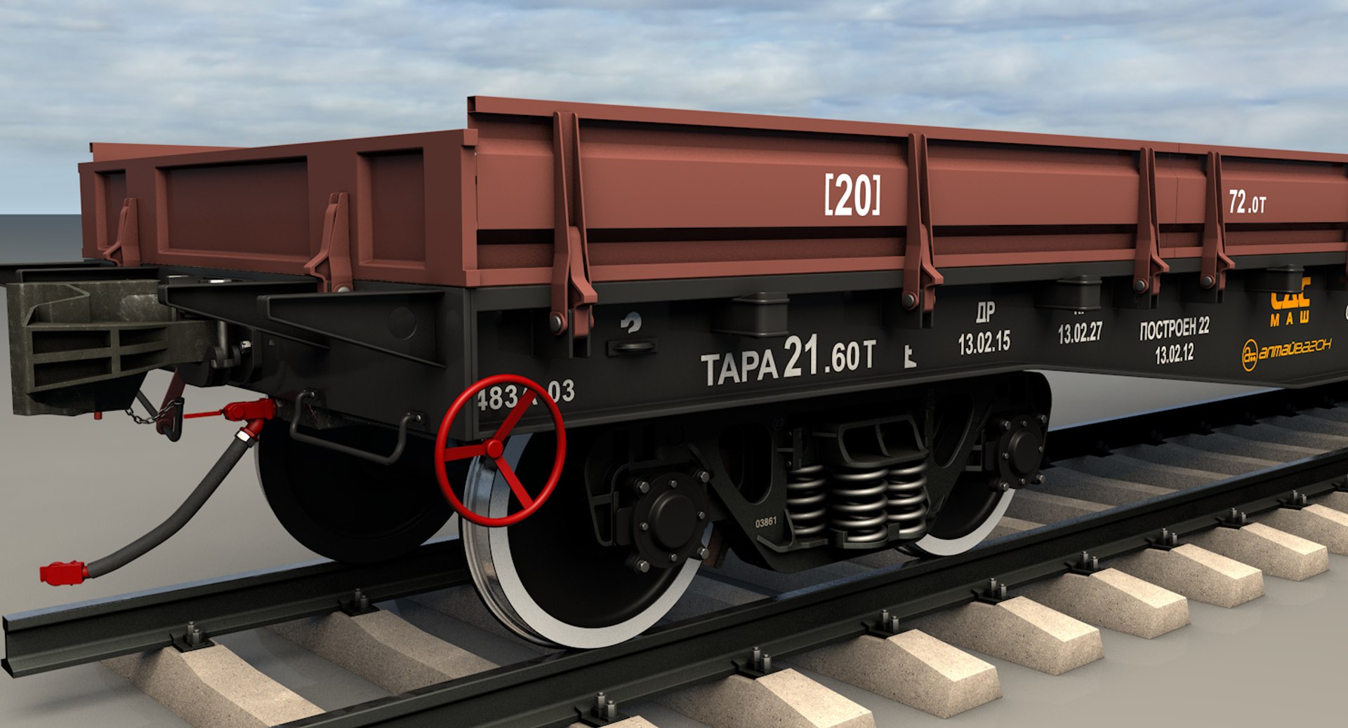 Flat Car 3D Model - TurboSquid 1384517