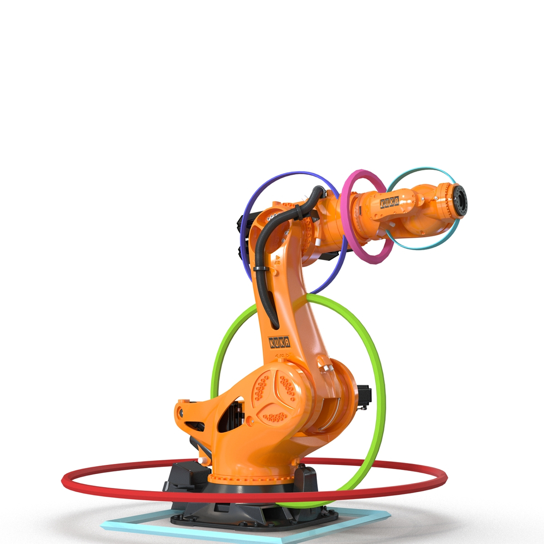 kuka robot titan rigged 3d model