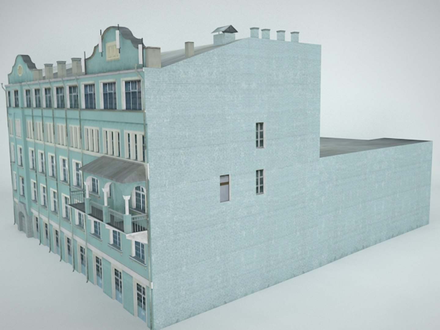 3d Moscow Building Model