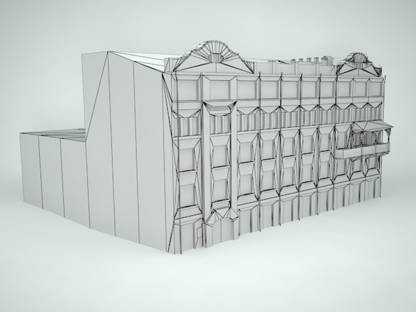 3d Moscow Building Model