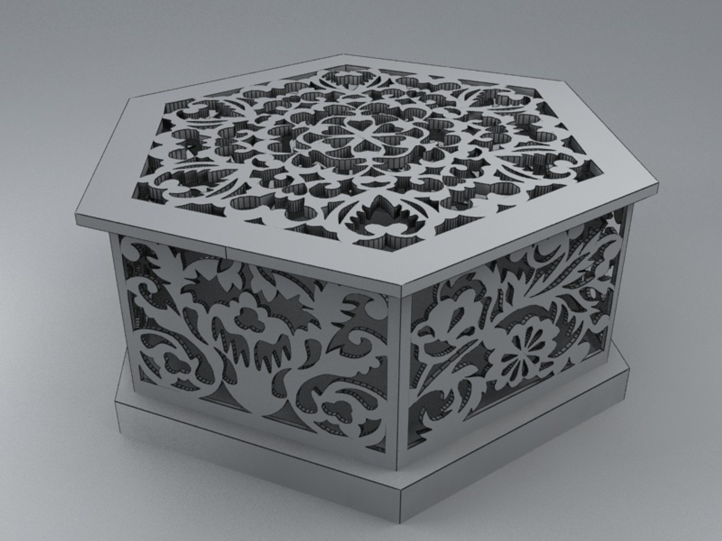 3d Max Wooden Box
