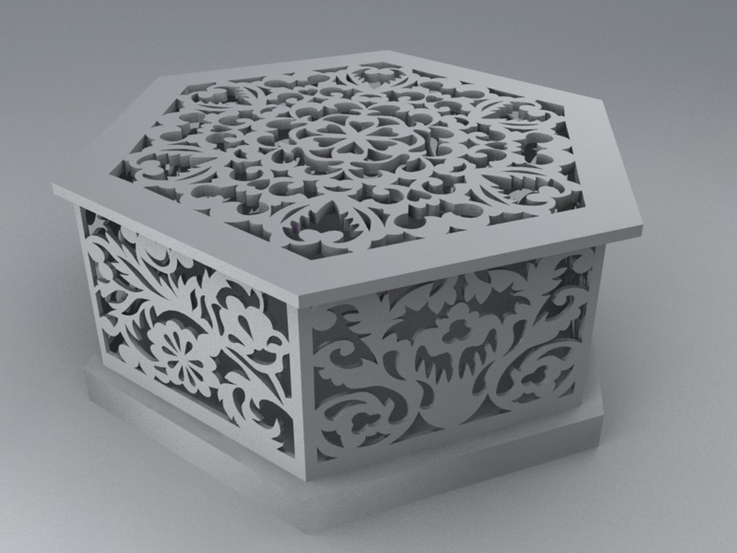 3d Max Wooden Box