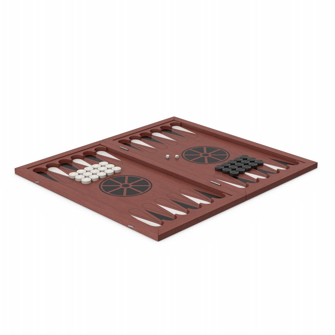Backgammon Board Game 3D Model - TurboSquid 2127050