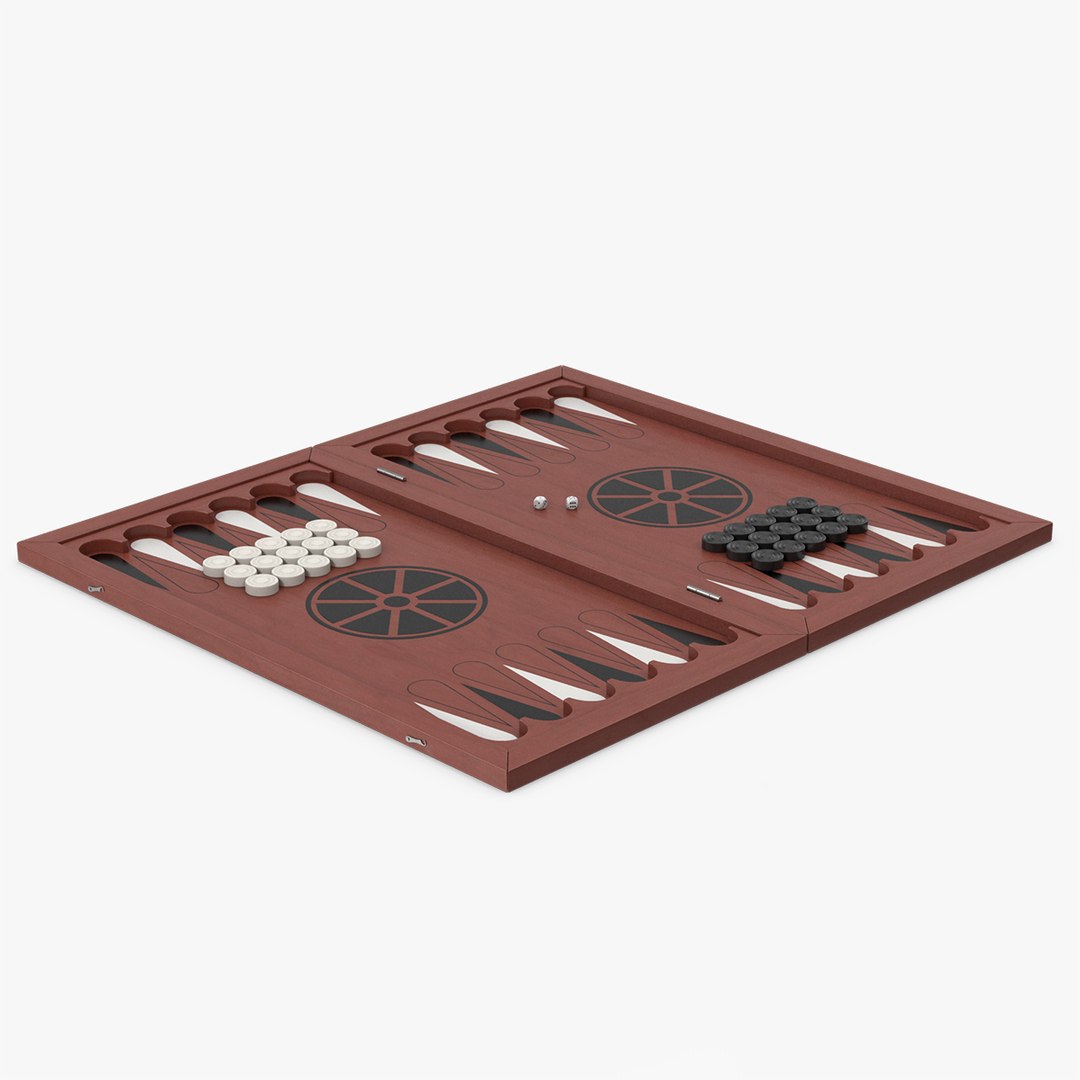 modelo 3d Juego de mesa de backgammon - TurboSquid 2127050