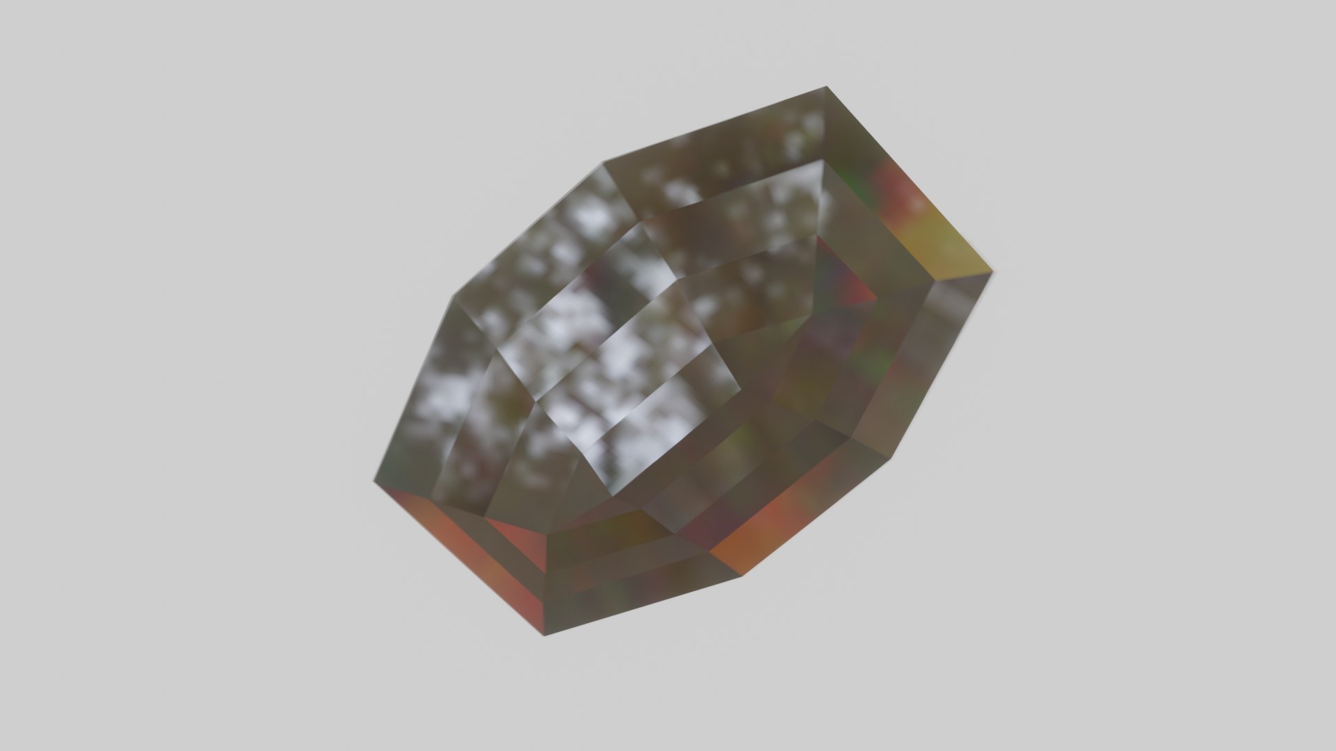 3D Long Octagon Cut Diamond - TurboSquid 1916896