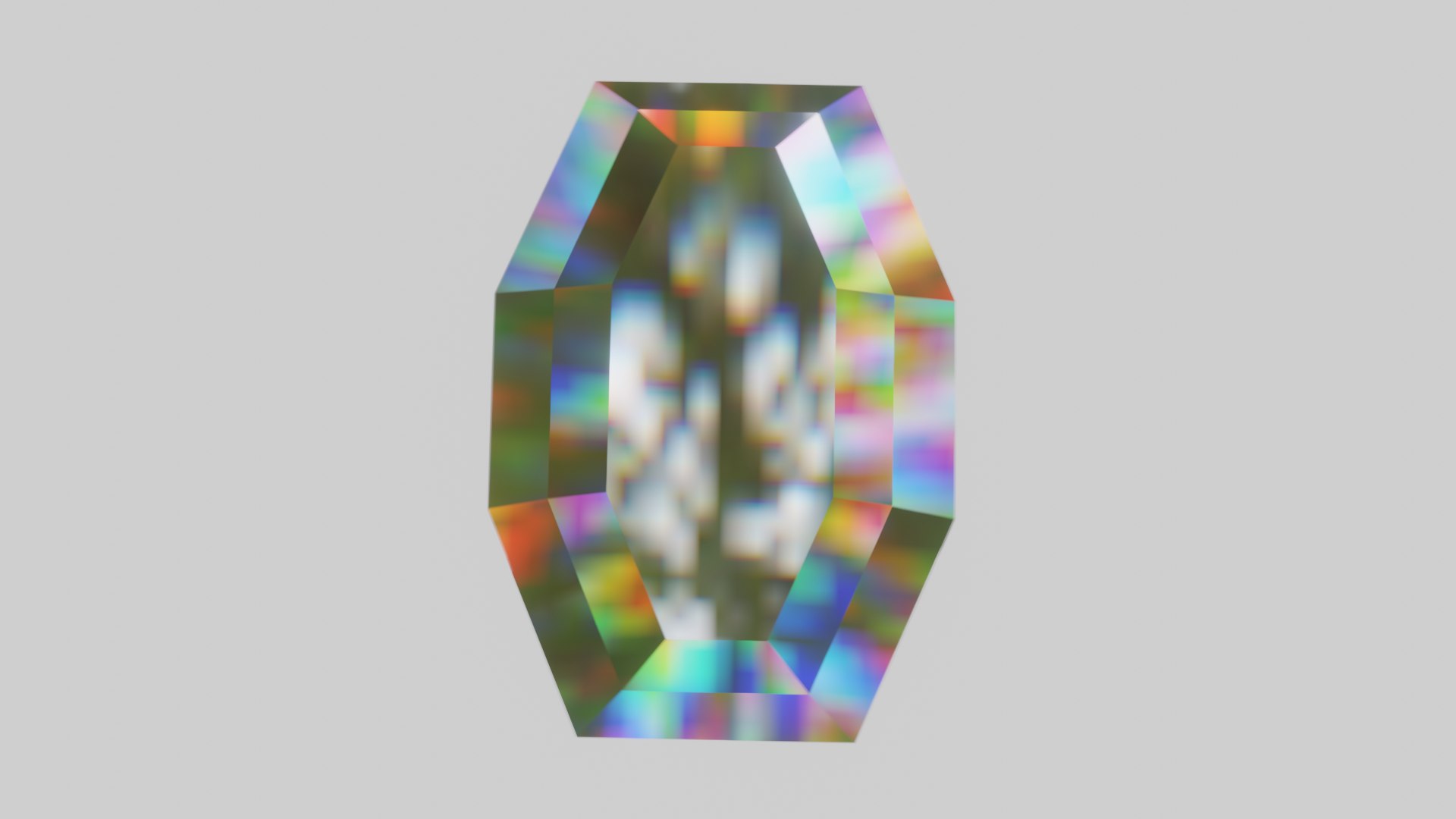 3D Long Octagon Cut Diamond - TurboSquid 1916896