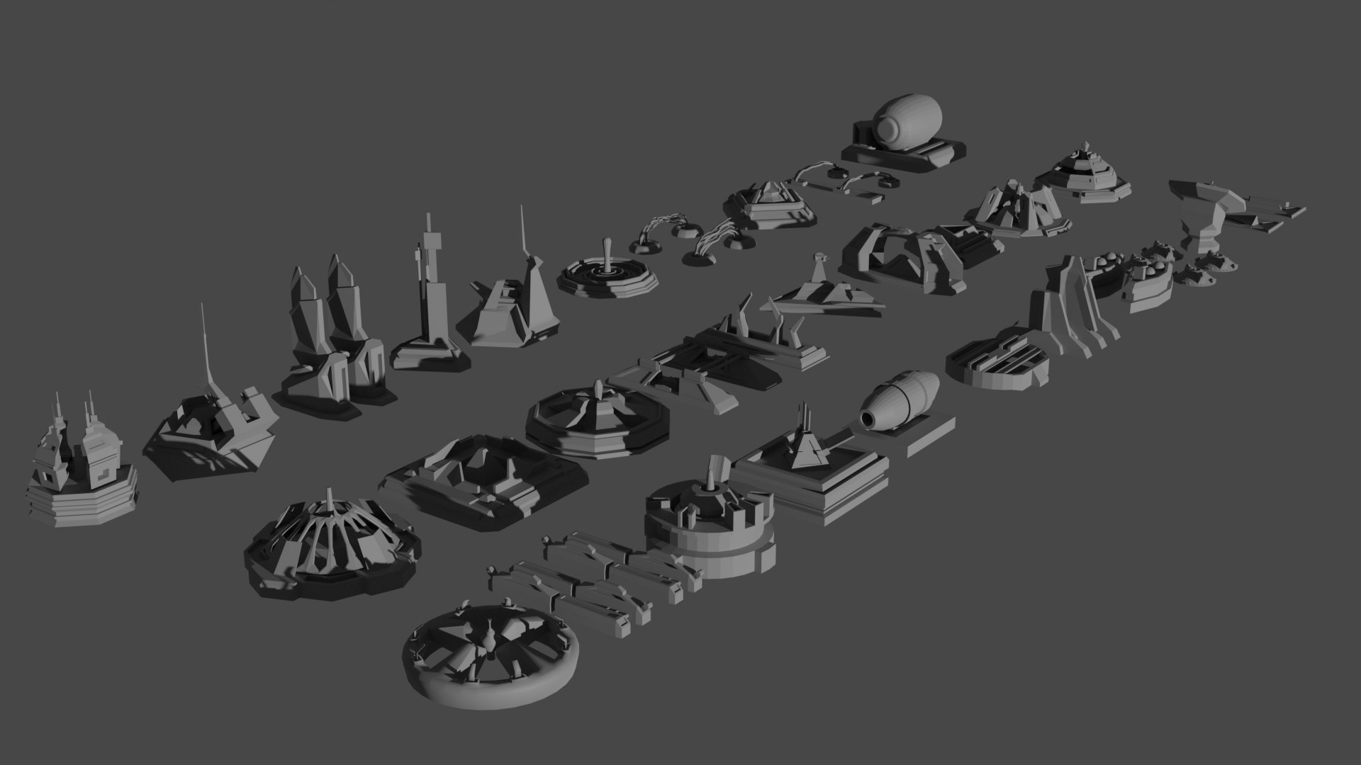 3D 31 Scifi Greebles - TurboSquid 1475037