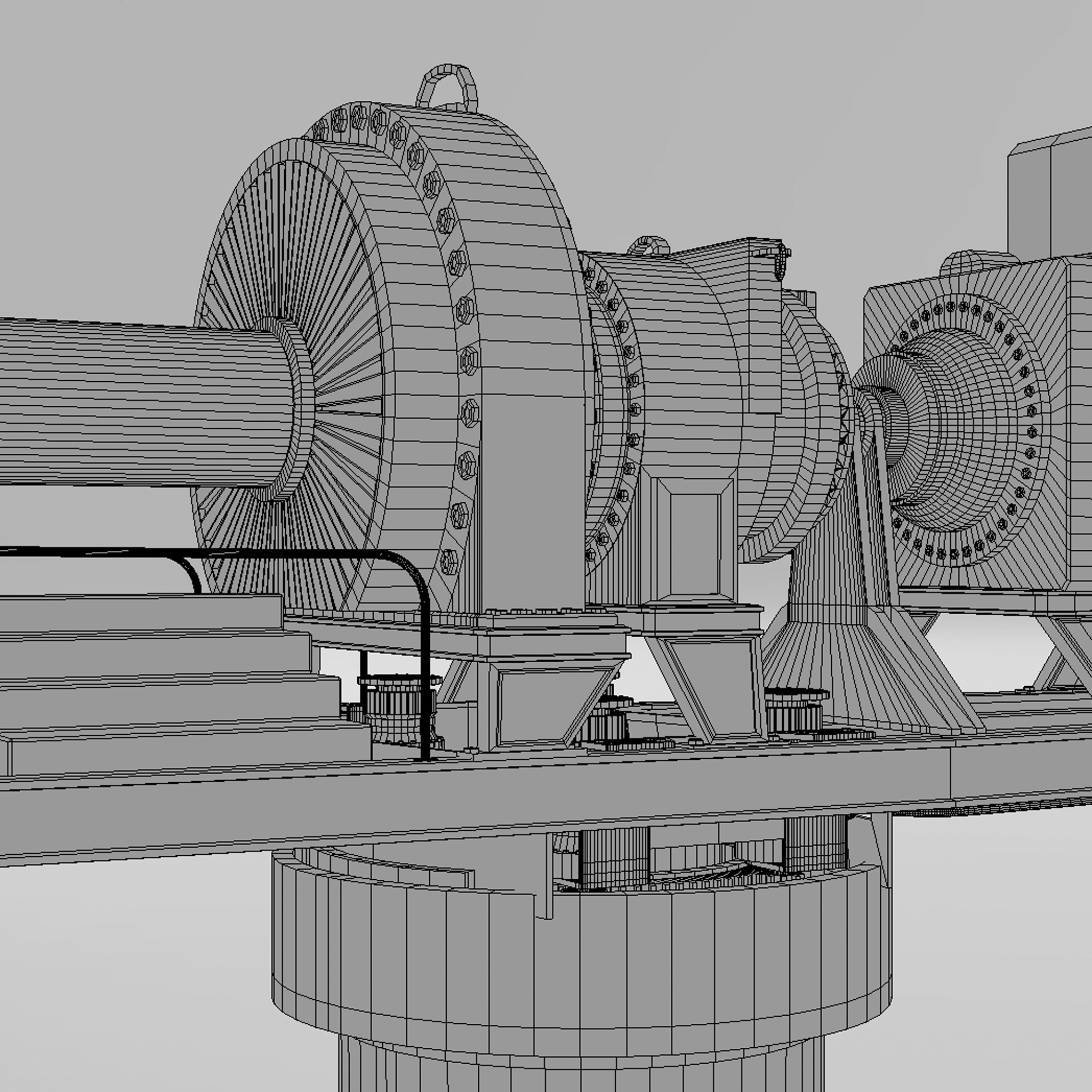 3d wind turbine model