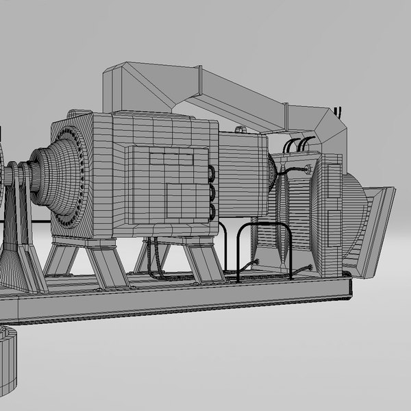 3d wind turbine model