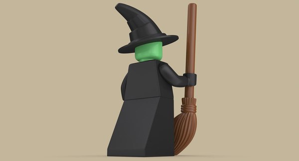 Lego witch minifigure 3D model - TurboSquid 1283058